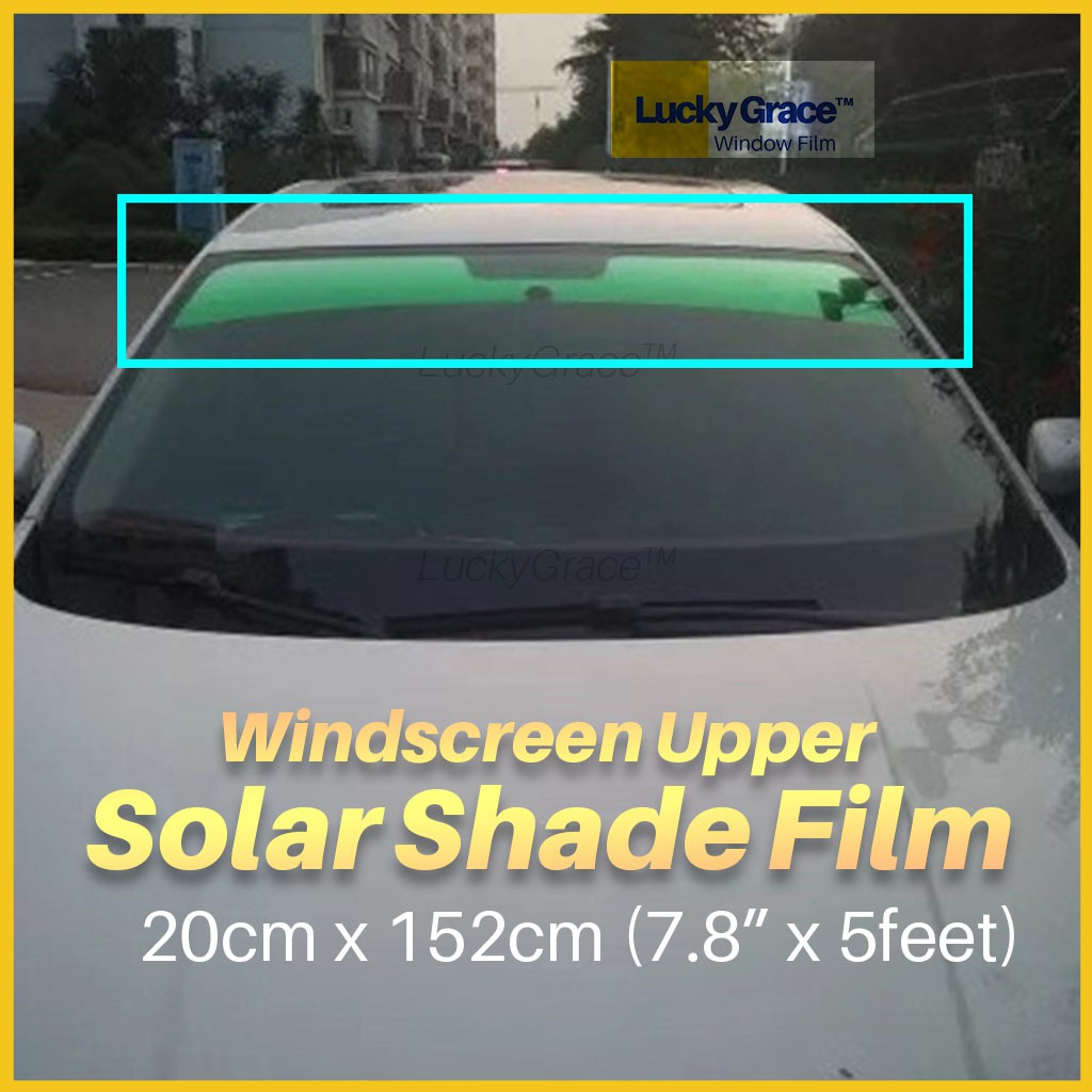 [20x152cm] Windshield Upper Solar Shading Windscreen Eyebrow Car ...