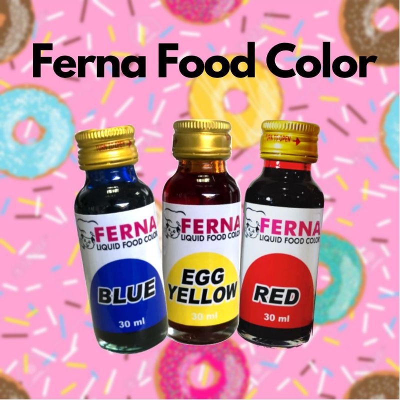 Ferna Liquid Food Color 30ml | Shopee Philippines