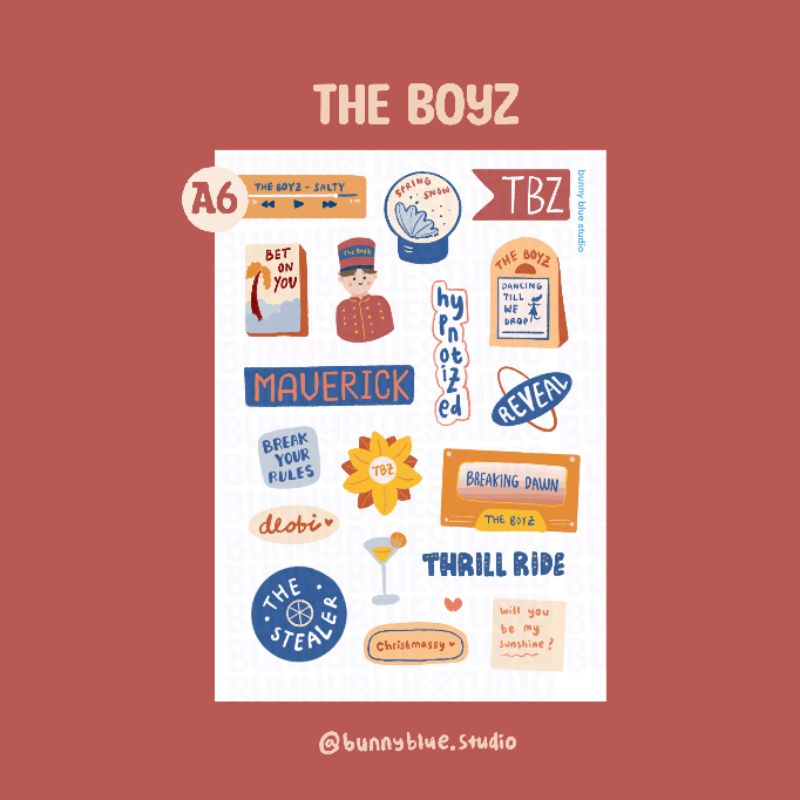 Tbz Fanart Sticker Set | Shopee Philippines