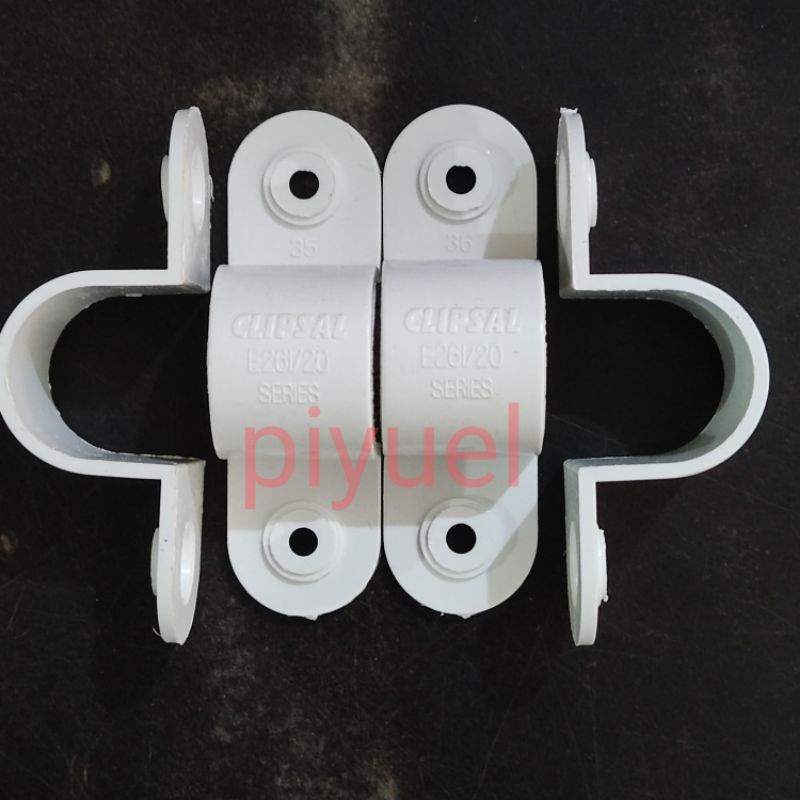 20mm conduit pipe clamp / saddle, boss, legrand, clipsal | Shopee ...