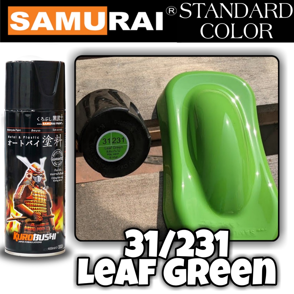SAMURAI Spray Paint Standard Color 31/231 Leaf Green - Cash On Delivery | Shopee Philippines