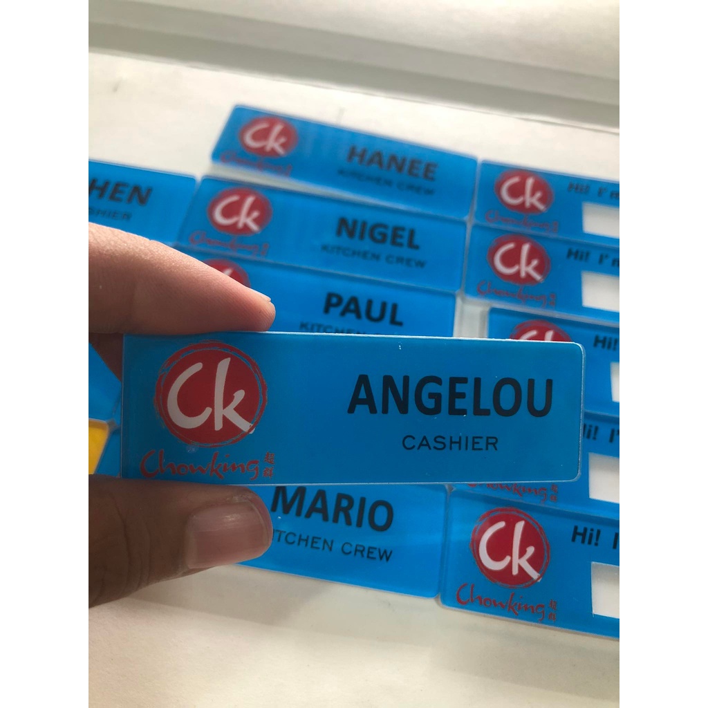 COD Lowest C JCW nameplate namebadge nametag | Shopee Philippines