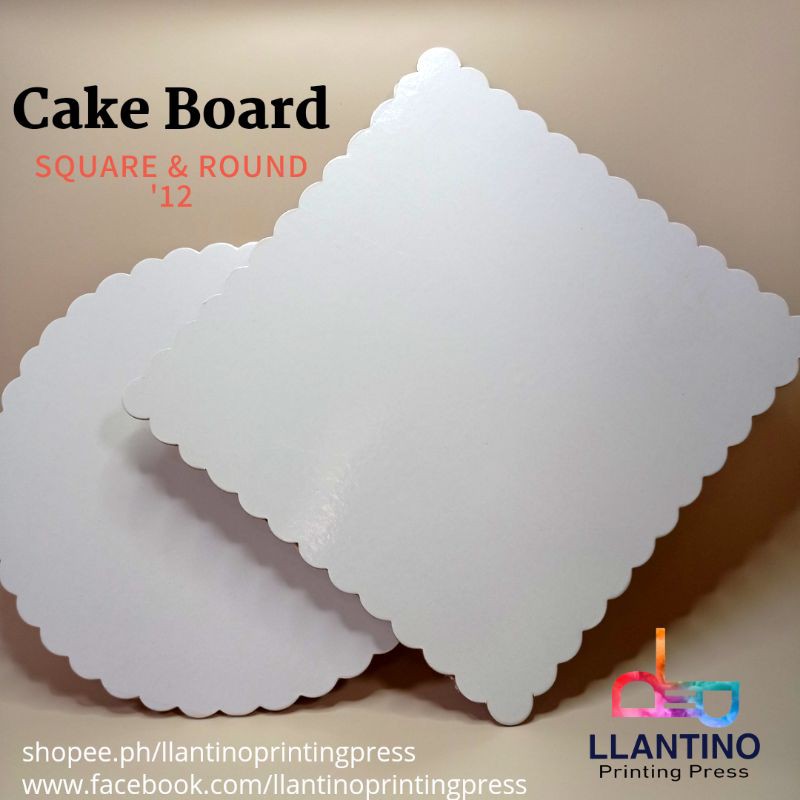 20 pcs Cake Board 12 Inches | Round and Square | Shopee Philippines