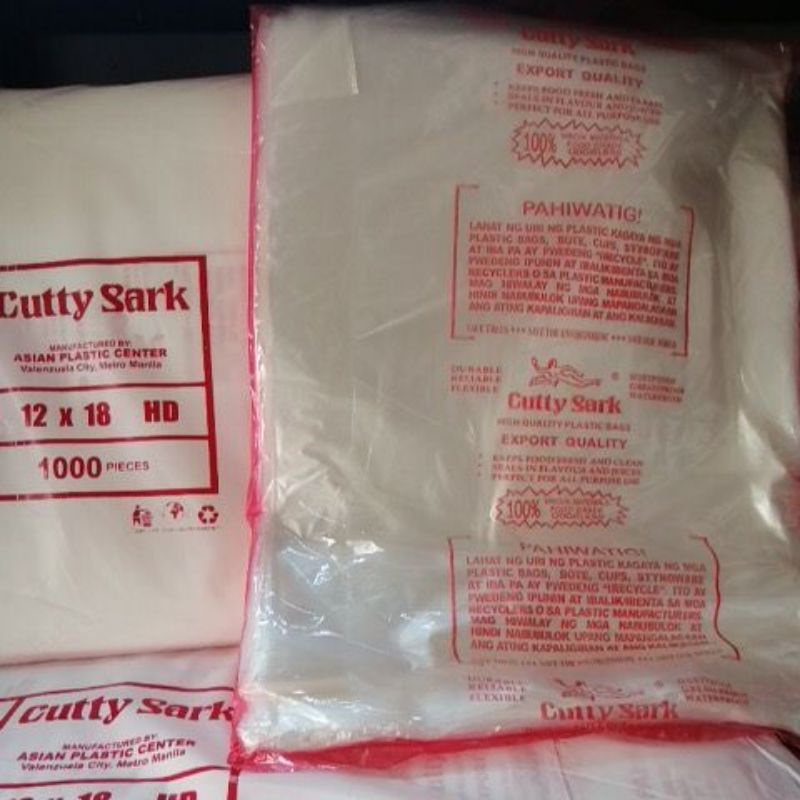 PLASTIC LABO CUTTY SHARK HD PLASTIC 12X18 100pcs per pack | Shopee ...