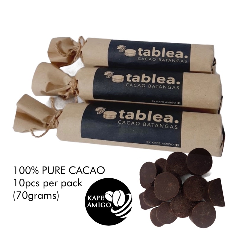 [Kape Amigo] Tablea 100% Pure Cacao Batangas Tsokolate (Unsweetened ...