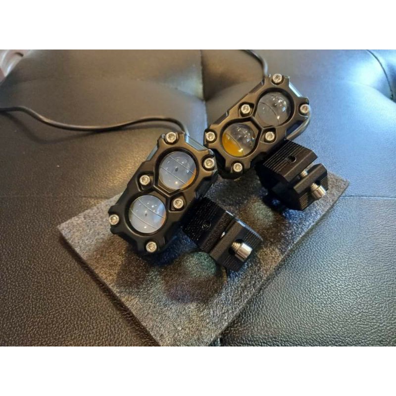 TDD quadshot v2 4647 Motorcycle Led Headlight Double Lamp Cree 30w ...