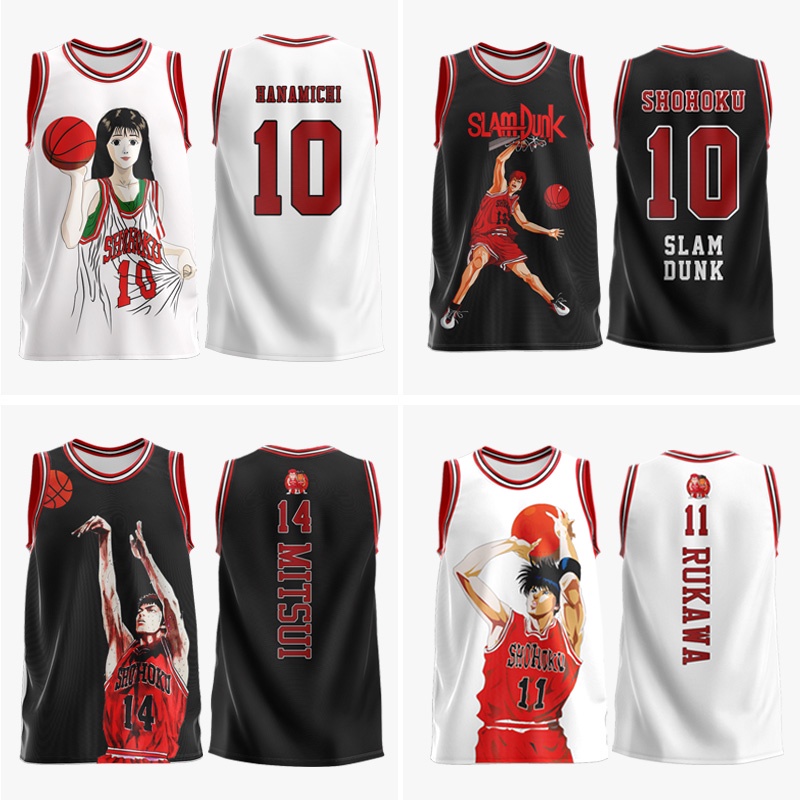 SD Xiangbei Team Slam Dunk Jersey Sunko Sakuragi Hanado Mitsui Kurokawa ...