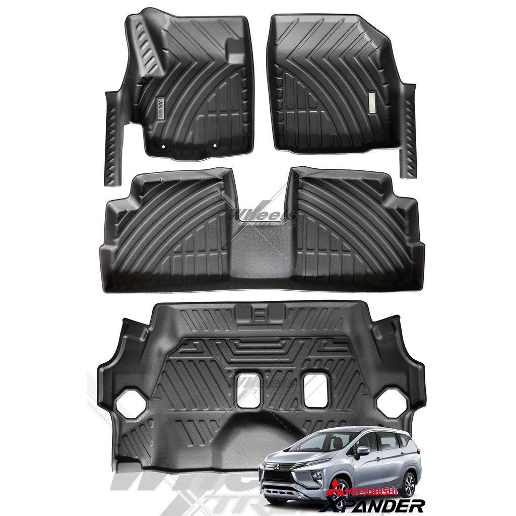 Mitsubishi Xpander 2018-2025 1st to 3rd row Deep Dish Matting Floor ...