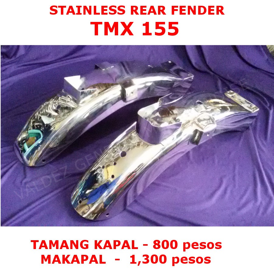 TMX 155 Rear Fender, Tapalodo Stainless | Shopee Philippines