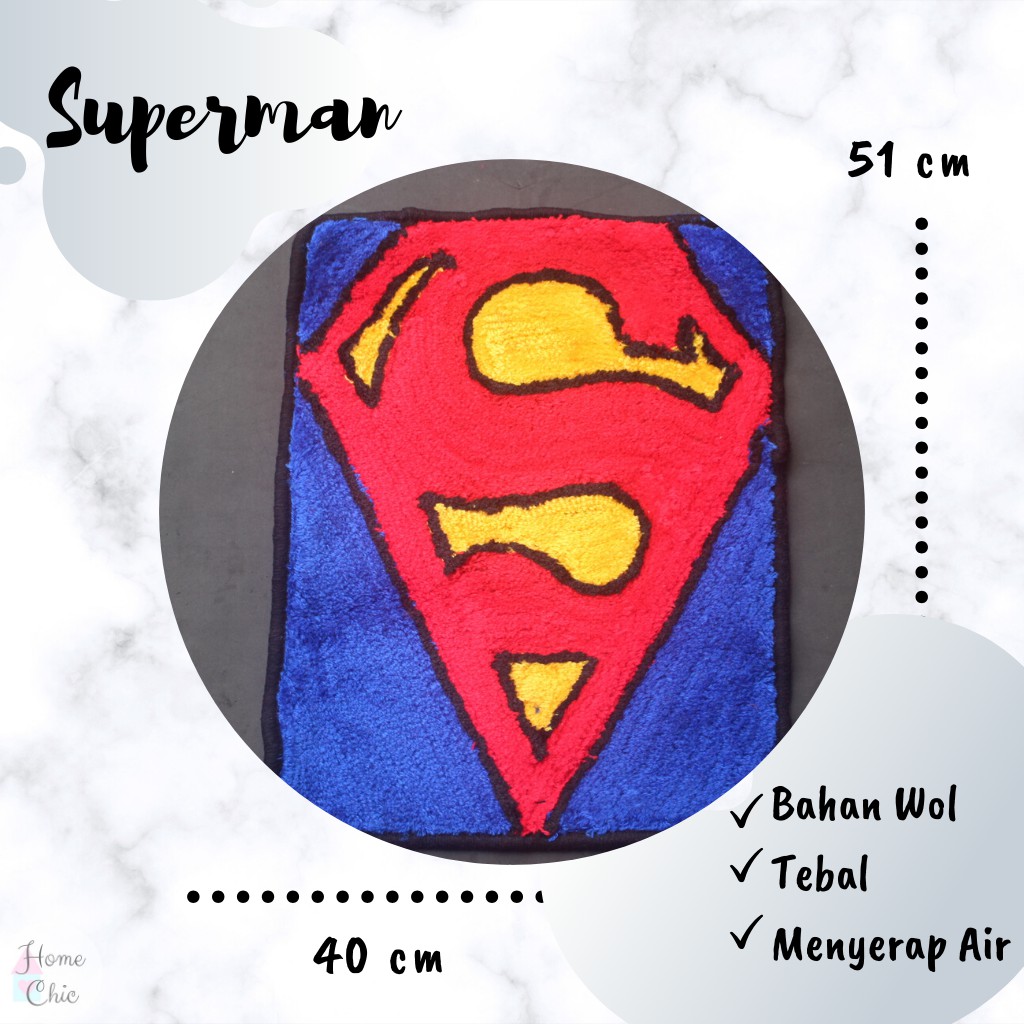 Superman / Avenger Character Mat | Shopee Philippines
