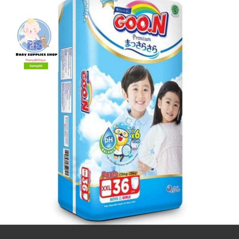 Goon Premium Diapers Massara Sara Super Jumbo Pants XXL - 36 | Shopee Philippines