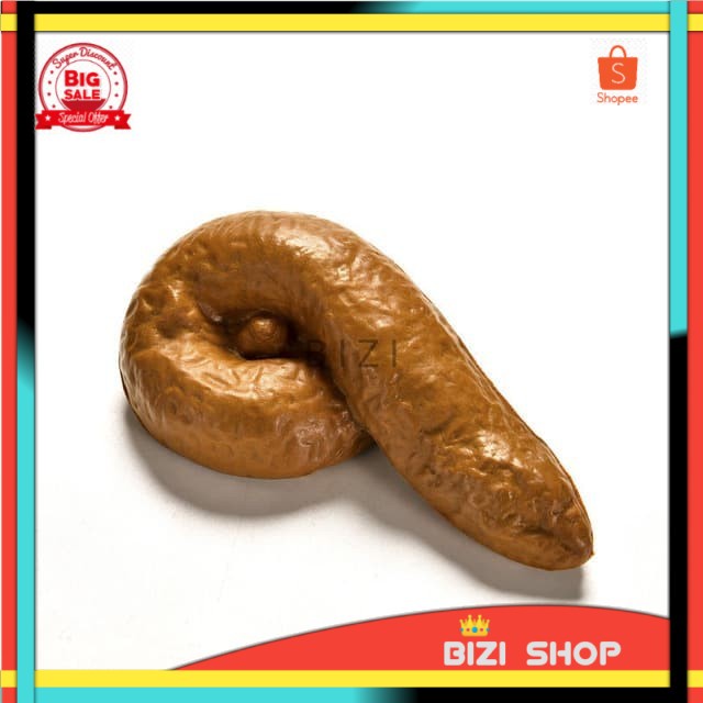 Gag Prank Squishy Toy Eek Fake Poop Poo Pup Toy Tahi Tai Poop | Shopee ...