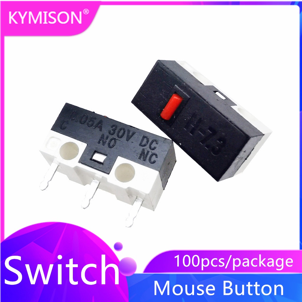 100Pcs Button Switch 3Pin Mouse Switch Microswitch For RAZER Logitech ...