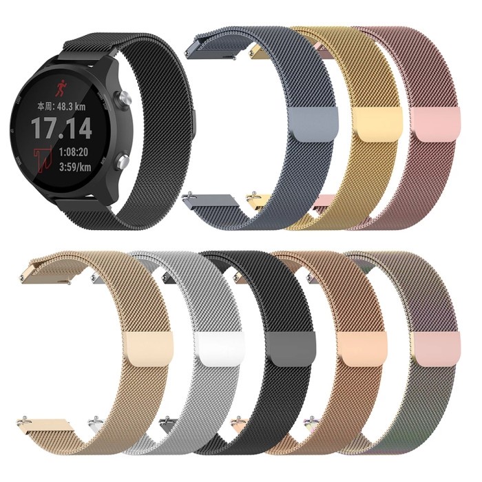 Milanese MAGNETIC LOOP STRAP SMARTWATCH GARMIN FORERUNNER 245 Clock ...