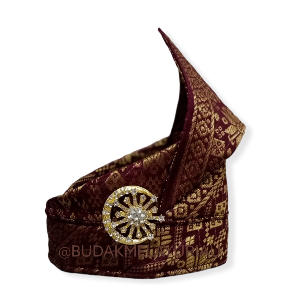 Tanjak MELAYU FULL SONGKET IKAT MAHKOTA ALAM (Not Including BROS ...