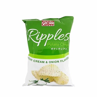 Calbee Ripples Potato Chips Sour Cream & Onion (170g) | Shopee Philippines
