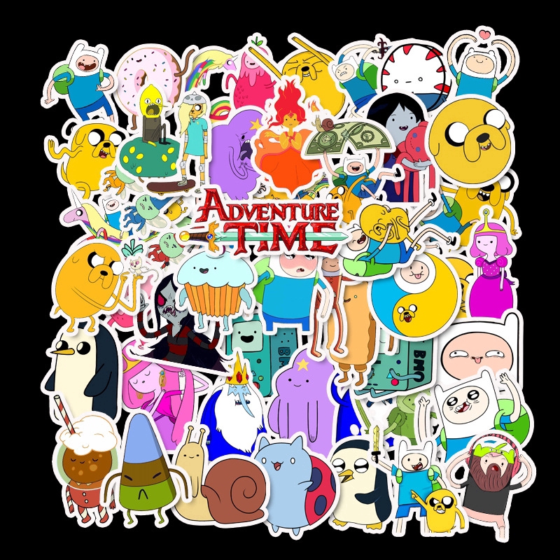 50pcs Adventure Time Cartoon Sticker For Luggage Wall Car Laptop ...