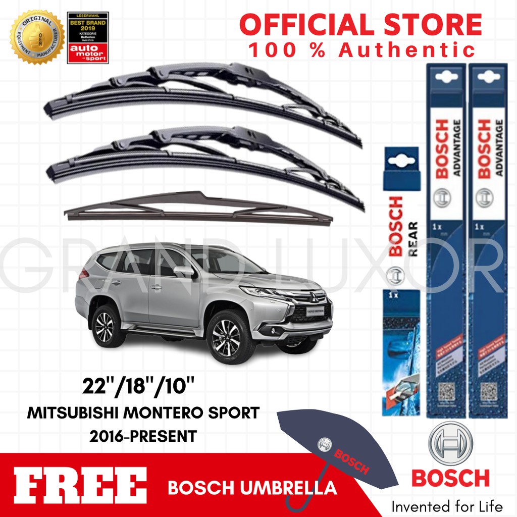 Bosch Advantage Wiper Blade Bundle For Mitsubishi Montero Sport 2016 ...