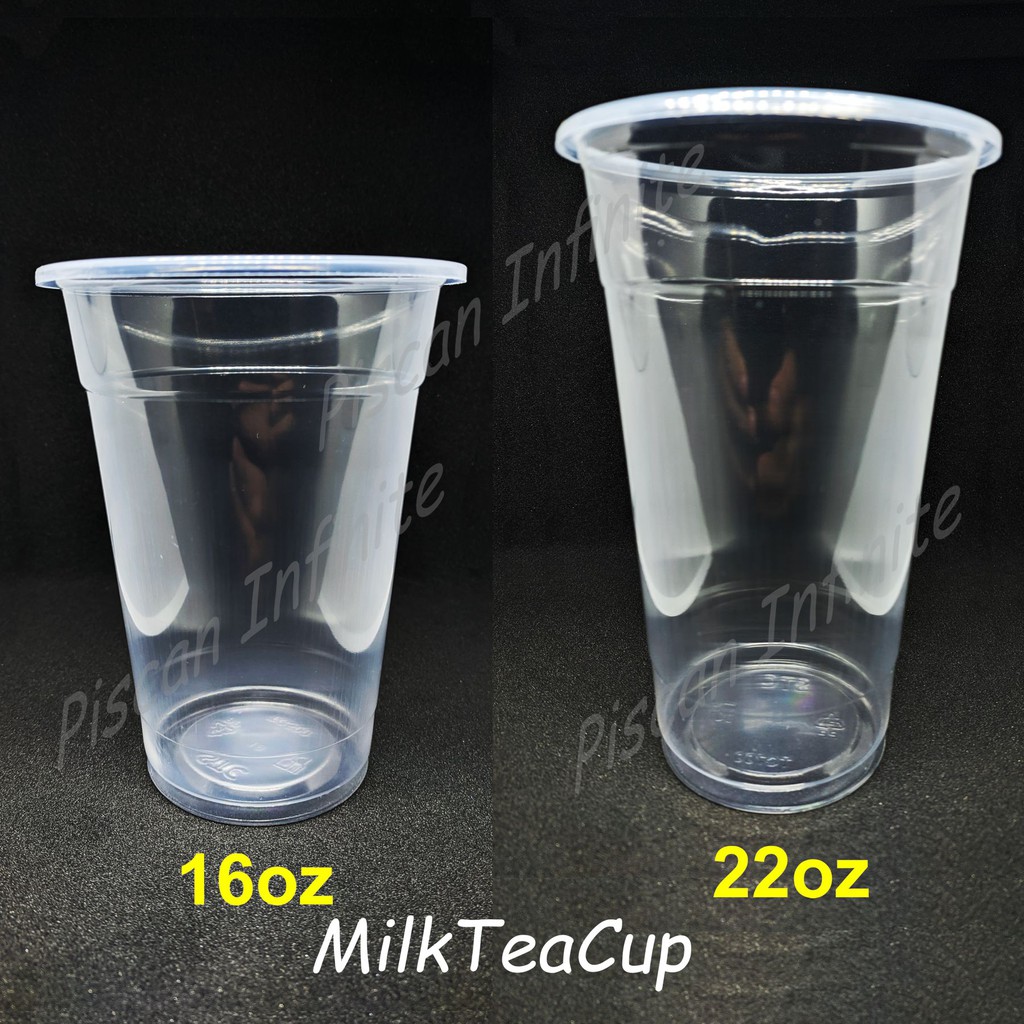 Plastic Cups / Milk Tea Cups 95mm and Lid | Shopee Philippines