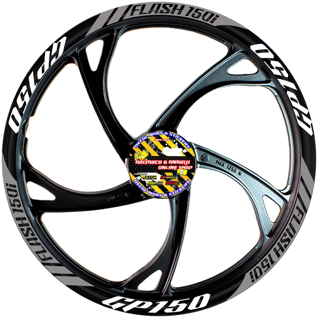 RUSI FLASH 150 I GP 150 DECAL MAG STICKER GOOD FOR 2 MAGS FRONT AND ...