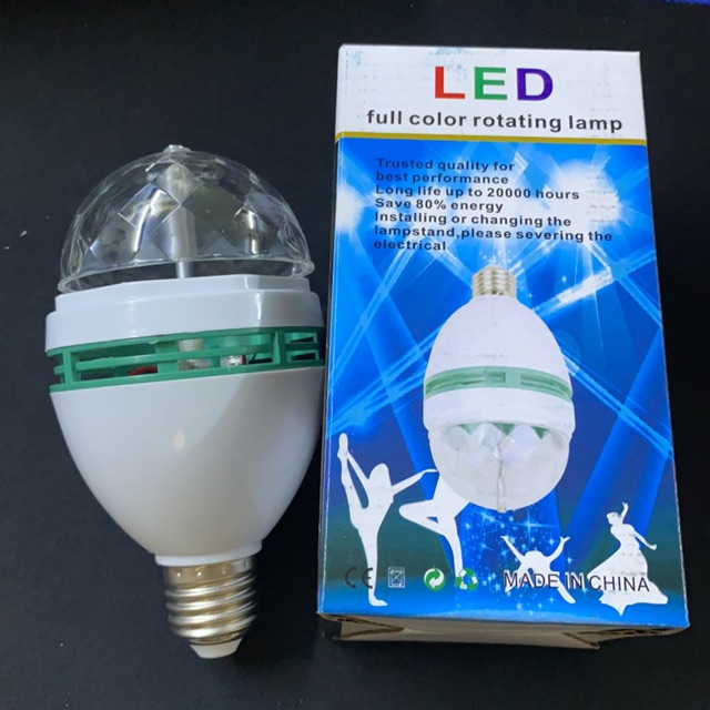 7-color rotating led disco light bulb (real photo) | Shopee Philippines