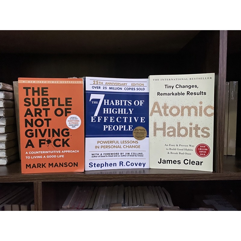 Trio Atomic Habits + 7 Habits if Highly Effective People + The Subtle ...