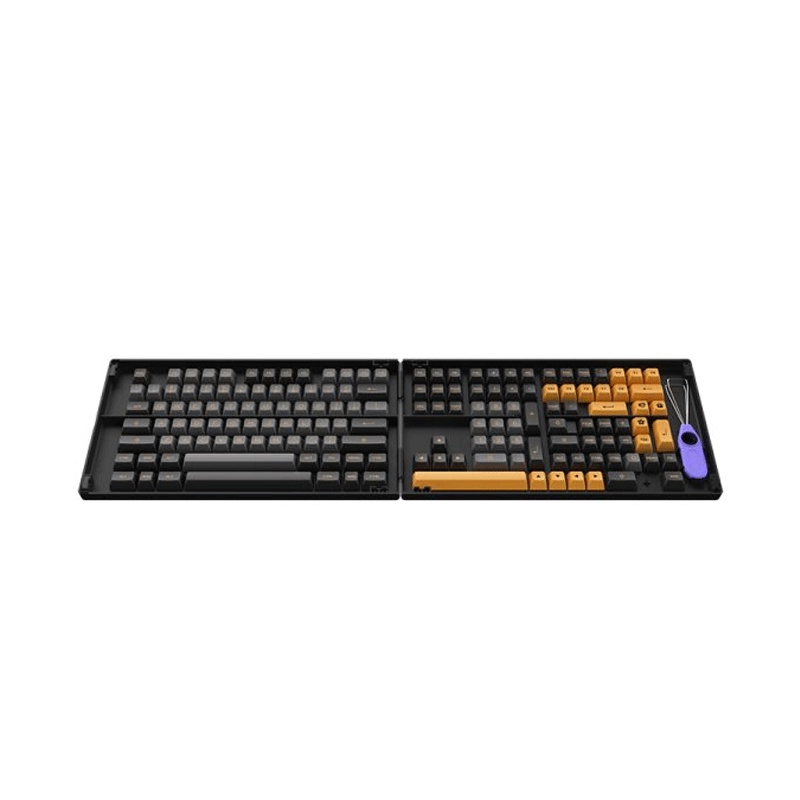 AKKO Black & Bronze PBT Keycaps Set ASA 158 Keys | Shopee Philippines