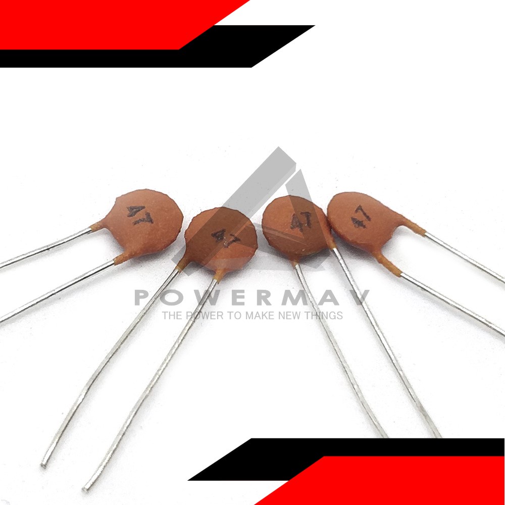 4pcs 47pf ceramic capacitor 50V 47 pf 4700 Ceramic Capacitor 50v 47pf ...