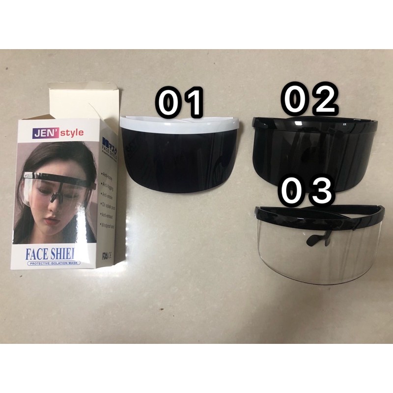 JJEN‘S Korean Face Shield Anti-virus Oversized Sun Visor Goggles Female ...