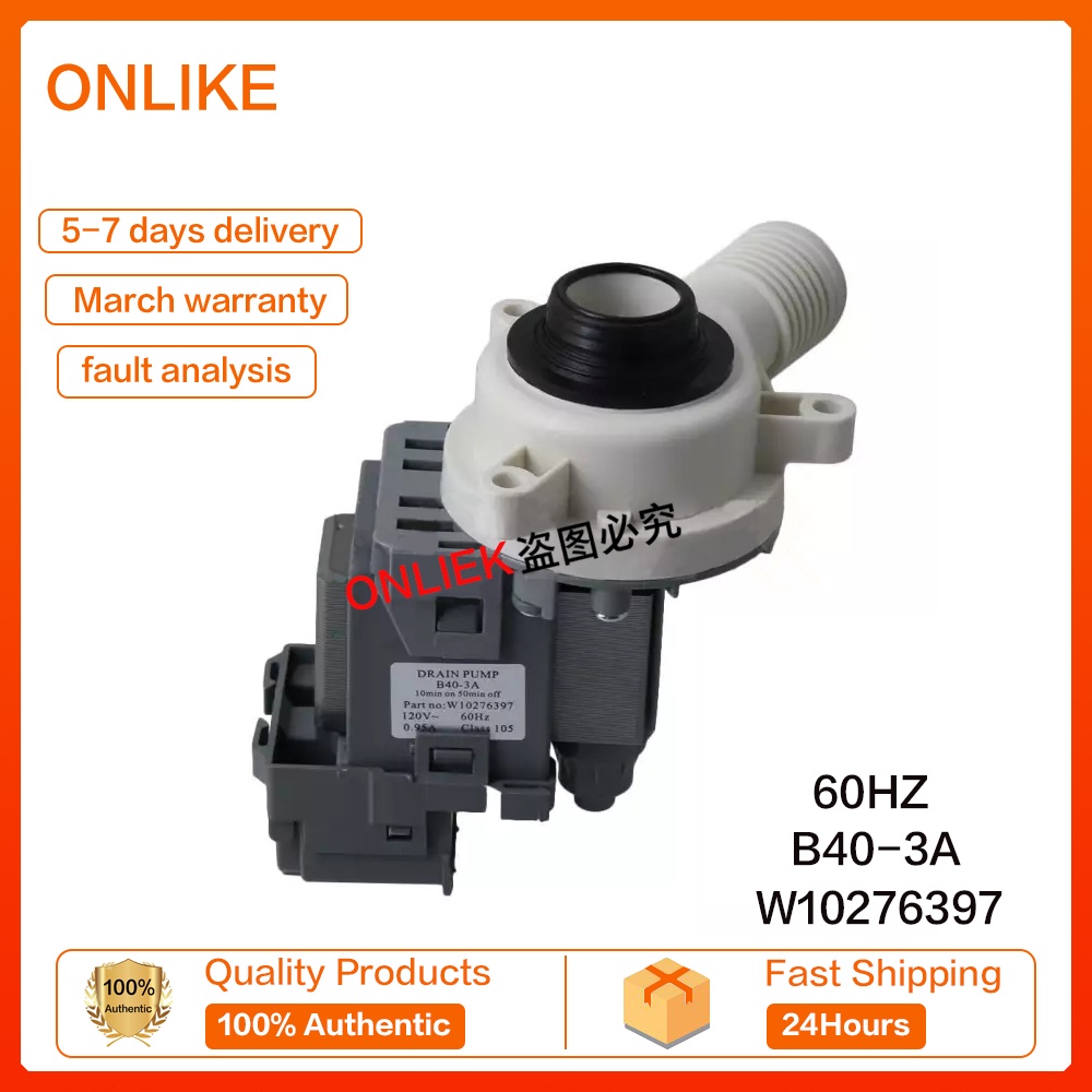 （1-2 Day Delivery) 100%NEW ORIGINAL WASHING B40-3A MACHINE DRAIN PUMP ...