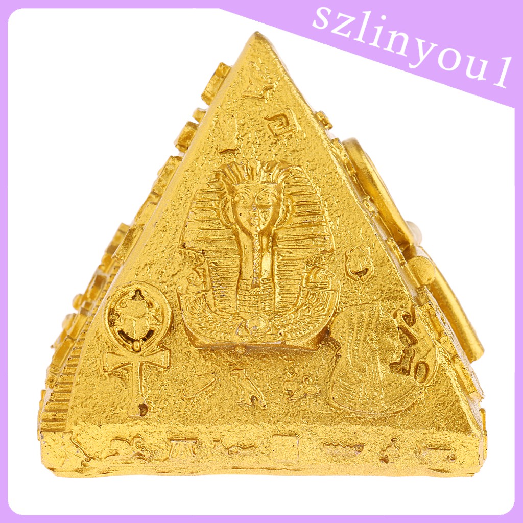 Gold Ancient Pyramids Model Figurine Khufu Pyramid Art Craft Gift ...