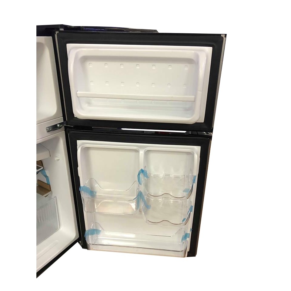 Fujidenzo 3.5 cu. ft. Two Door Personal Refrigerator RDD-35 T (Titanium ...