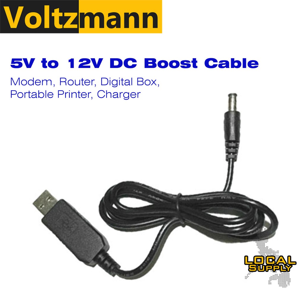 PLDT / Globe Home Prepaid Wifi Powerbank to Modem Router Step Up Cable ...