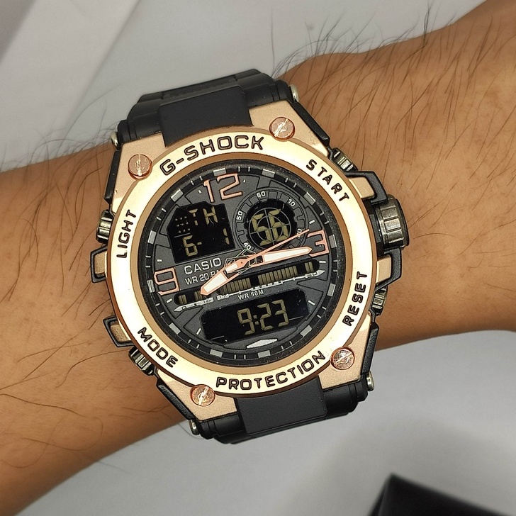 GA 900 / GA-900-1A4 / GA900 Dual Time Navy Military Army Men's Sports ...