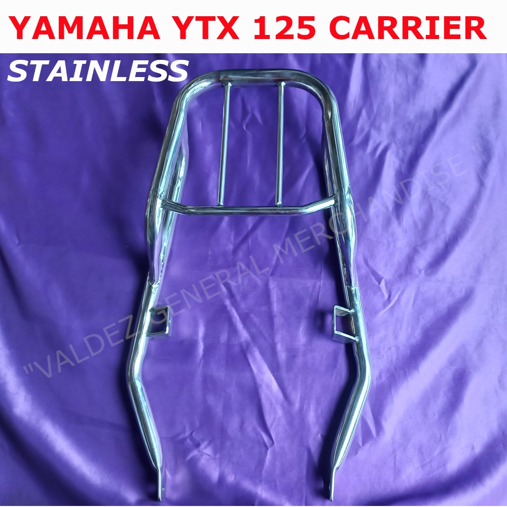 Valdez, Yamaha YTX 125, NEW Stainless Carrier "PLAIN STYLE" | Shopee ...