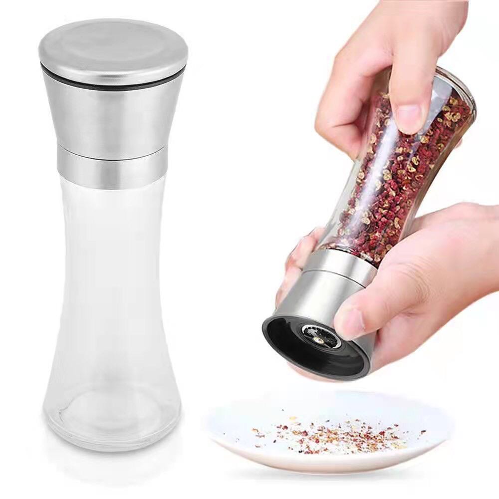 Grinding Bottle Manual Salt Pepper Mill Grinder Stainless Steel Muller ...
