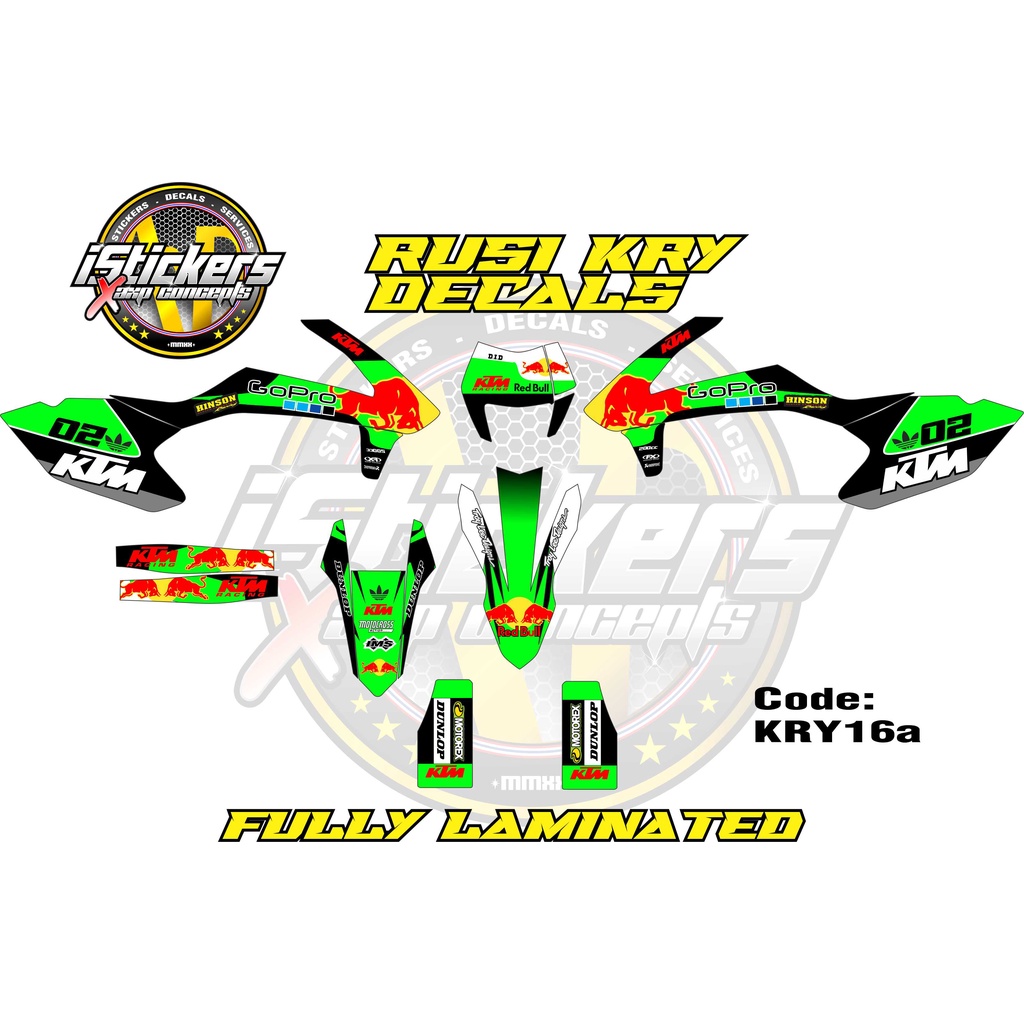 Rusi KRY 150/200 Full Decals Laminated KRY16 | Shopee Philippines