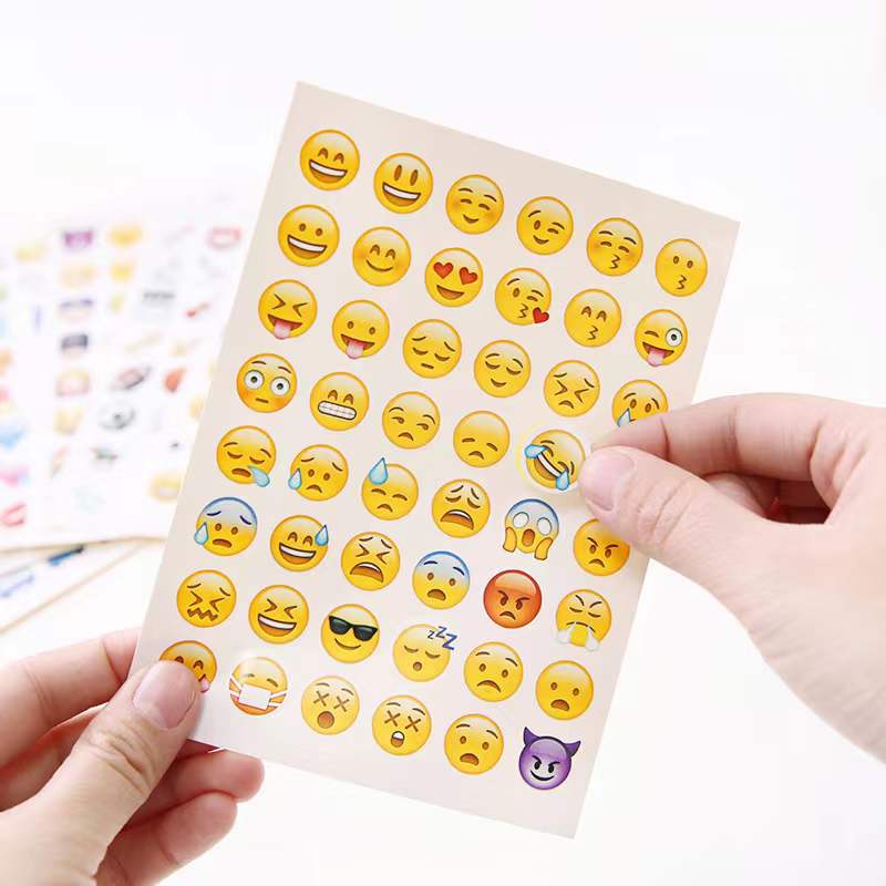 20 sheets Emoji Stickers Emoji Sticker Pack Contains 960 Emoticons ...
