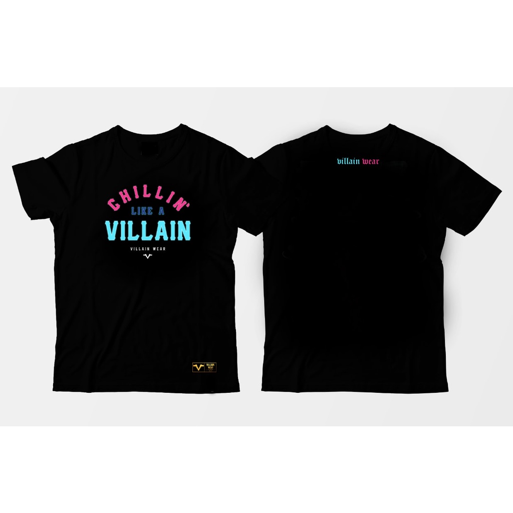 Chillin Like a Villain Colours Front&Back Print High quality T-Shirt ...