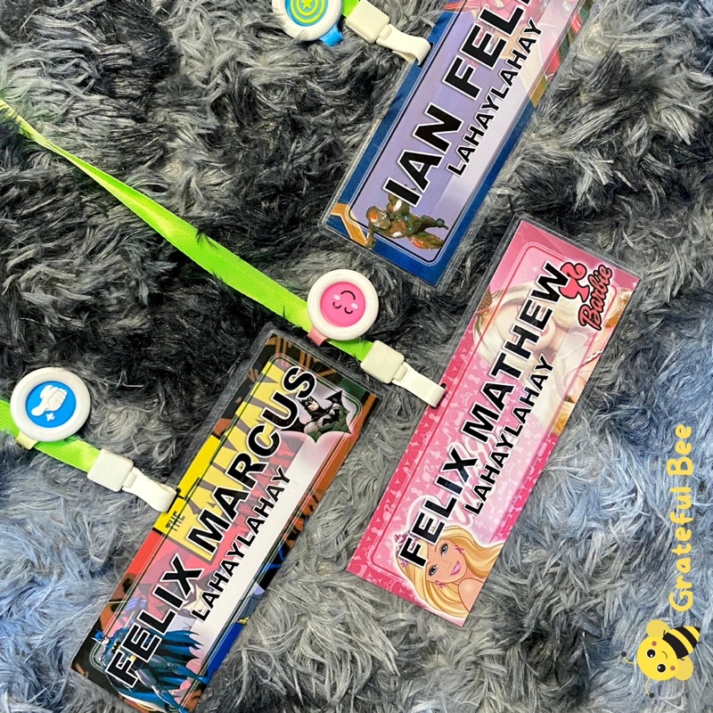 Customized Laminated Name Plate / Name Tag with FREE LANYARD & FREE ...