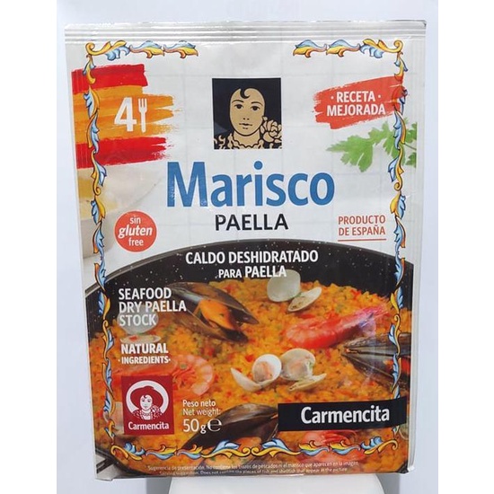 Carmencita Marisco Paella - Seafood Dry Paella Stock (with Saffron) 50 ...