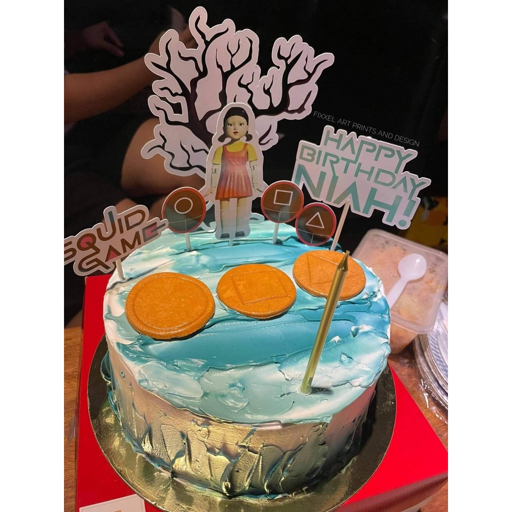 Squid Game Cake Topper Set | Personalized | Shopee Philippines