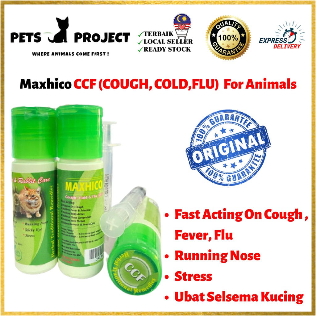 [Pets Project] MAXHICO CCF COUGH COLD FLU FOR ANIMALS UBAT SELSEMA ...