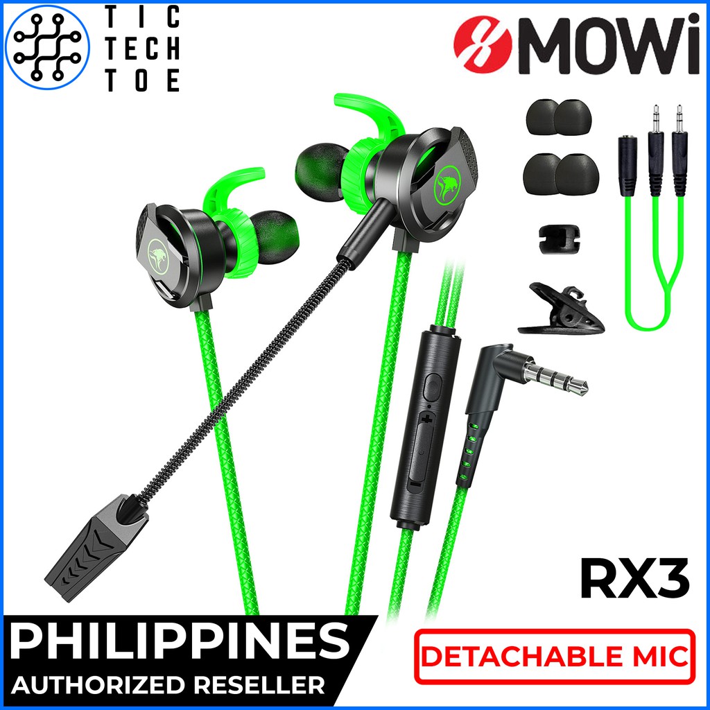 Plextone xMOWI RX3 Pro Gaming Bass Earphones with Dual Mic | Shopee ...