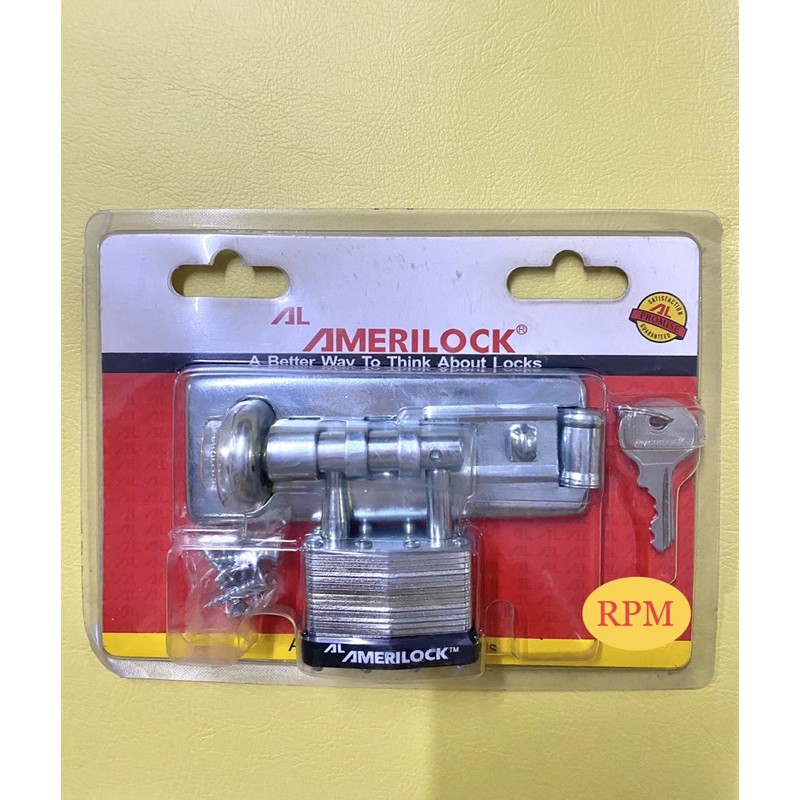 Amerilock Hasp with Laminated Padlock (AL 450) | Shopee Philippines
