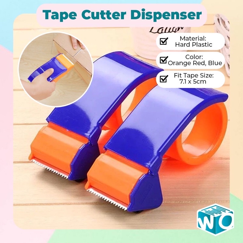 Heavy duty plastic packaging tape dispenser cutter tape cutter | Shopee ...