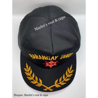 Brgy. Tanod cotton Hat caps with Laurel All Embroidered Design Cotton ...