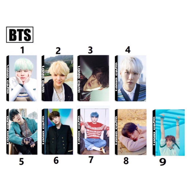 Lomo paper box of 30 Suga (BTS) | Shopee Philippines