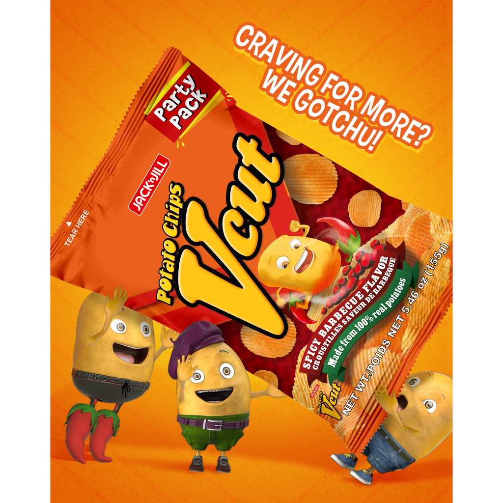 Vcut Spicy Barbecue Party Pack (155g) | Shopee Philippines