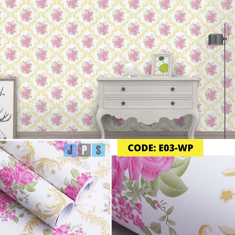 JPS PVC wallpaper stripes PVC adhesive wall sticker | Shopee Philippines